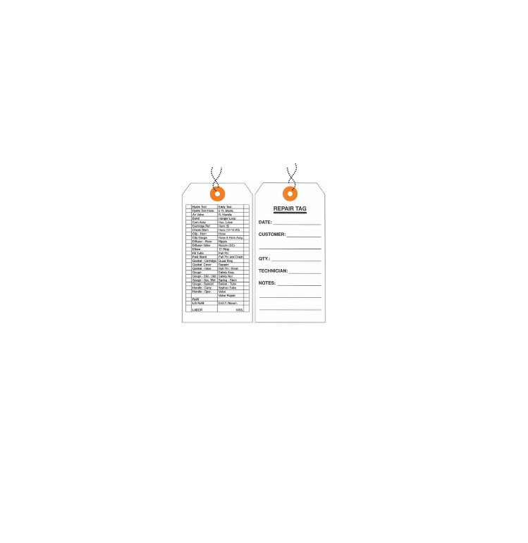 IFAS P/N REPAIRTAG. Repair Tag, Wired. Package Quantity 50 pcs ...