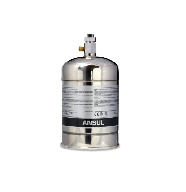 IFAS P/N AN429864. Ansul P/N 429864, Stainless Steel 1 1/2 Gallon Tank ...