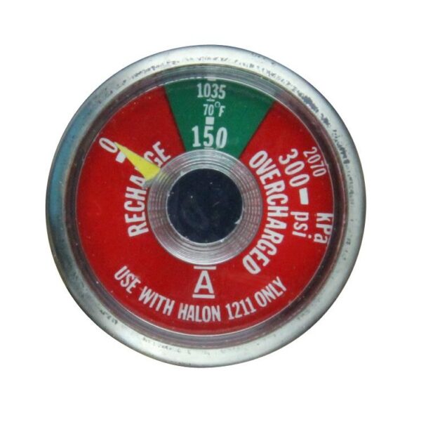 IFAS P/N K3, 150 PSI Halon 1211 Gauge - International Fire & Safety