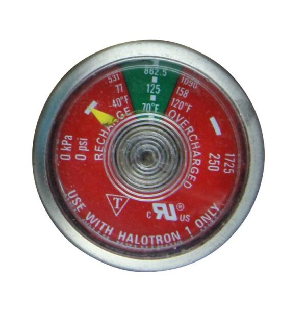 IFAS P/N K6, 125 PSI Halon 1211 Gauge - International Fire & Safety